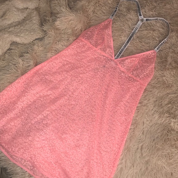 Victoria's Secret | Intimates & Sleepwear | Pink Lace Nightie New With ...